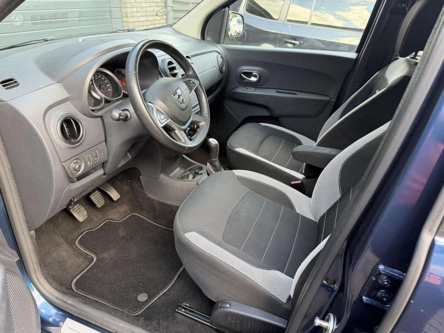 Blue Dacia Lodgy 2017 in Klaipeda, with an engine capacity of 1.46 L and mileage of 181 thousand km for 5600 €, photo 7 on AUTOMOTO.COM.LV