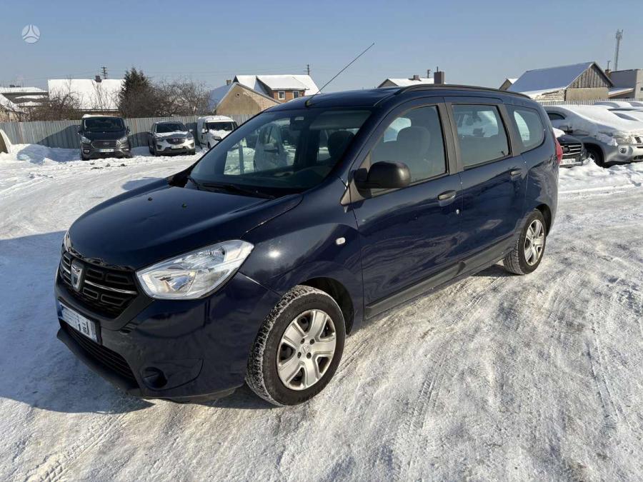 Blue Dacia Lodgy 2019 in Taurage, with an engine capacity of 1.46 L and mileage of 100 thousand km for 5000 €, photo 1 on AUTOMOTO.COM.LV
