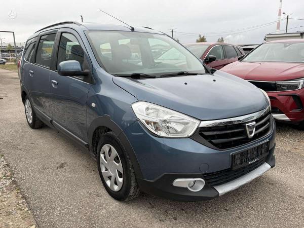 Blue Dacia Lodgy 2015 in Vilnius, with an engine capacity of 1.46 L and mileage of 250 thousand km for 5290 €, photo 3 on AUTOMOTO.COM.LV