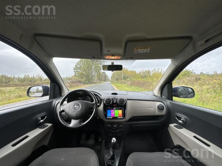 Blue Dacia Lodgy 2017 in Riga, with an engine capacity of 1.60 L and mileage of 255 thousand km for 5499 €, photo 20 on AUTOMOTO.COM.LV