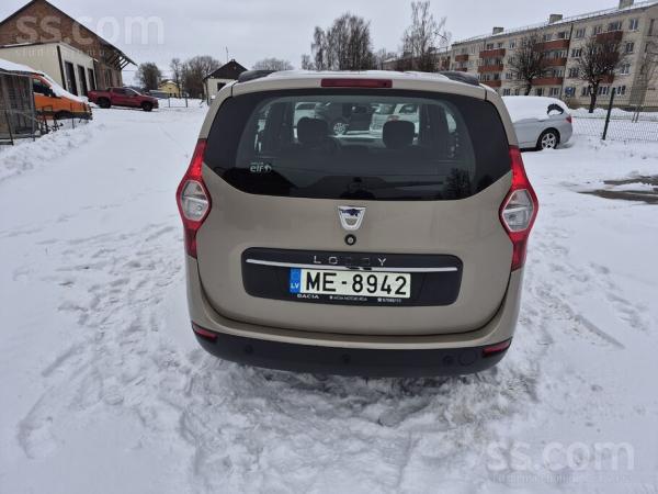Brown Dacia Lodgy 2019 in Limbazi, with an engine capacity of 1.60 L and mileage of 18 thousand km for 8850 €, photo 2 on AUTOMOTO.COM.LV