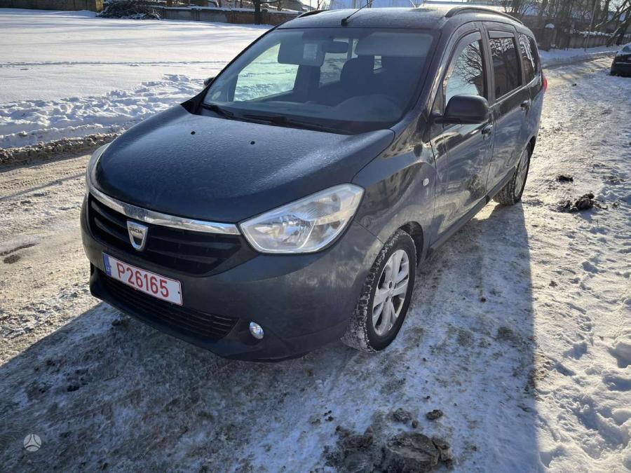 Grey Dacia Lodgy 2012 in Panevezys, with an engine capacity of 1.46 L and mileage of 240 thousand km for 3150 €, photo 2 on AUTOMOTO.COM.LV