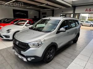 Grey Dacia Lodgy 2016 in Ogre, with an engine capacity of 1.60 L and mileage of 118 thousand km for 7350 €, photo  on AUTOMOTO.COM.LV