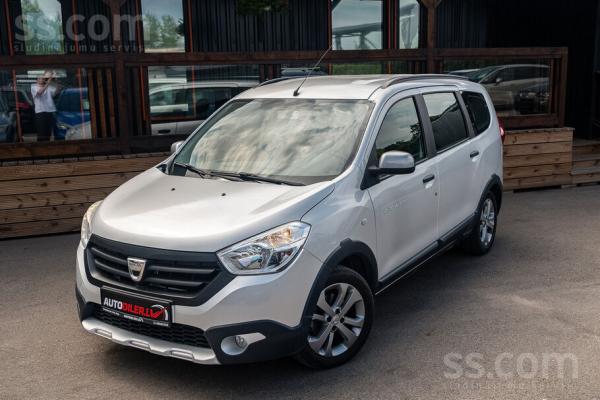 Grey Dacia Lodgy 2016 in Riga, with an engine capacity of 1.20 L and mileage of 0 thousand km for 5250 €, photo 1 on AUTOMOTO.COM.LV