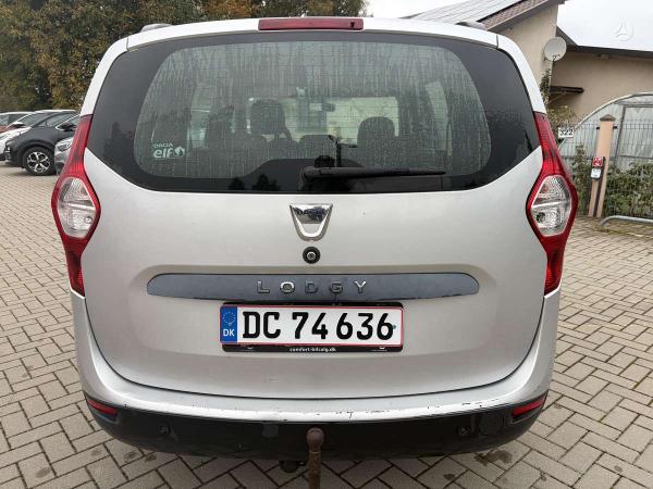Grey Dacia Lodgy 2016 in Taurage, with an engine capacity of 1.46 L and mileage of 253 thousand km for 3650 €, photo 9 on AUTOMOTO.COM.LV