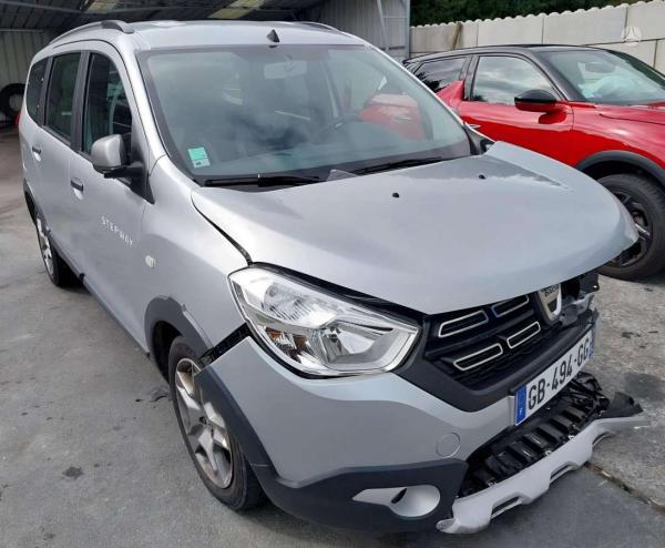 Grey Dacia Lodgy 2021 in Taurage, with an engine capacity of 1.46 L and mileage of 45 thousand km for 4590 €, photo 1 on AUTOMOTO.COM.LV