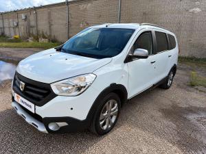 White Dacia Lodgy 2015 in Taurage, with an engine capacity of 1.20 L and mileage of 96 thousand km for 4800 €, photo  on AUTOMOTO.COM.LV