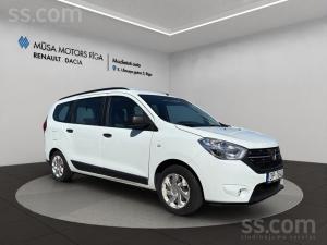 White Dacia Lodgy 2017 in Riga, with an engine capacity of 1.60 L and mileage of 140 thousand km for 3995 €, photo  on AUTOMOTO.COM.LV