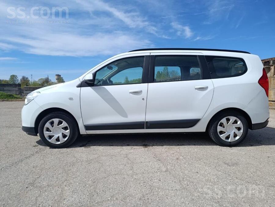 White Dacia Lodgy 2015 in Saldus, with an engine capacity of 1.20 L and mileage of 157 thousand km for 3450 €, photo 3 on AUTOMOTO.COM.LV