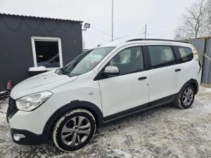 White Dacia Lodgy 2016 in Kaunas, with an engine capacity of 1.20 L and mileage of 141 thousand km for 2750 €, photo 2 on AUTOMOTO.COM.LV