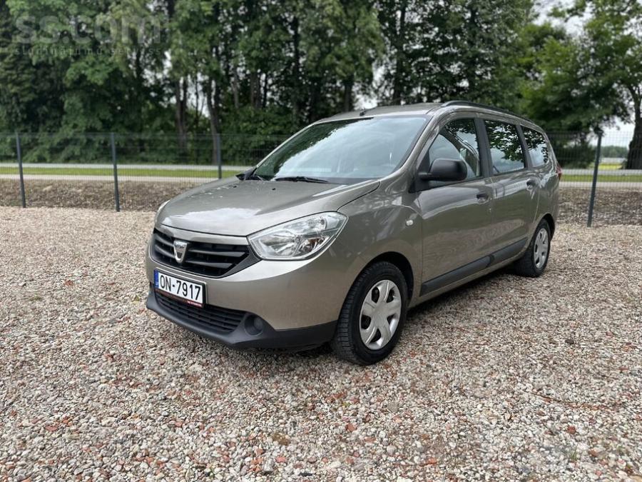 Yellow Dacia Lodgy 2015 in Cesis, with an engine capacity of 1.20 L and mileage of 0 thousand km for 5200 €, photo 3 on AUTOMOTO.COM.LV