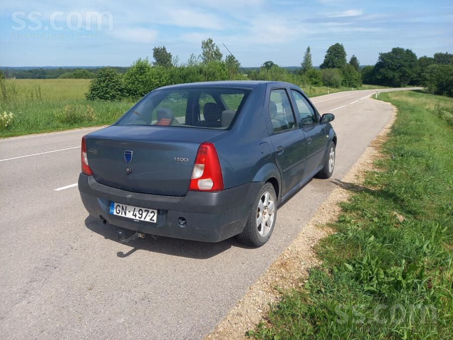 Синий Дачия Логан 2007 в Рига, объемом двигателя 1.50 л и пробегом 199 тыс. км за 1400 €, фото 3 на AUTOMOTO.COM.LV