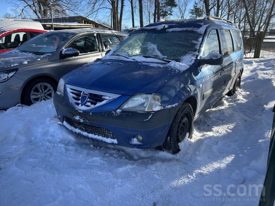 Blue Dacia Logan 2007 in Liepaja, with an engine capacity of 1.60 L and mileage of 260 thousand km for 2500 €, photo 1 on AUTOMOTO.COM.LV
