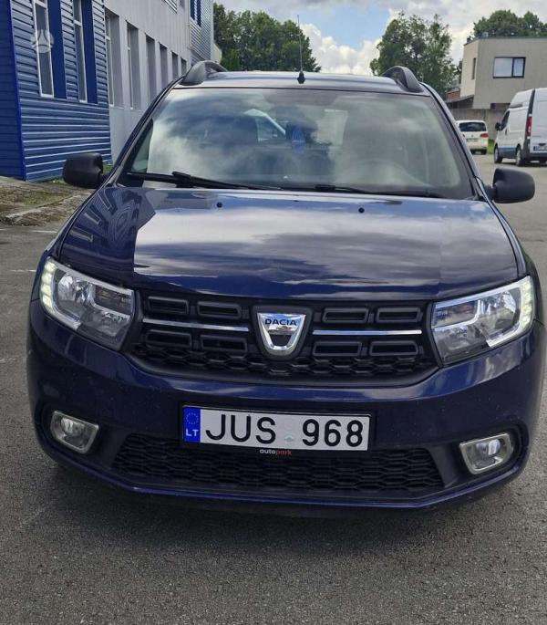 Blue Dacia Logan 2017 in Kaunas, with an engine capacity of 1.00 L and mileage of 101 thousand km for 3550 €, photo 2 on AUTOMOTO.COM.LV