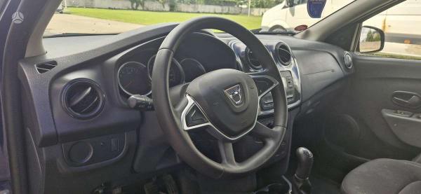 Blue Dacia Logan 2017 in Kaunas, with an engine capacity of 1.00 L and mileage of 101 thousand km for 3550 €, photo 10 on AUTOMOTO.COM.LV