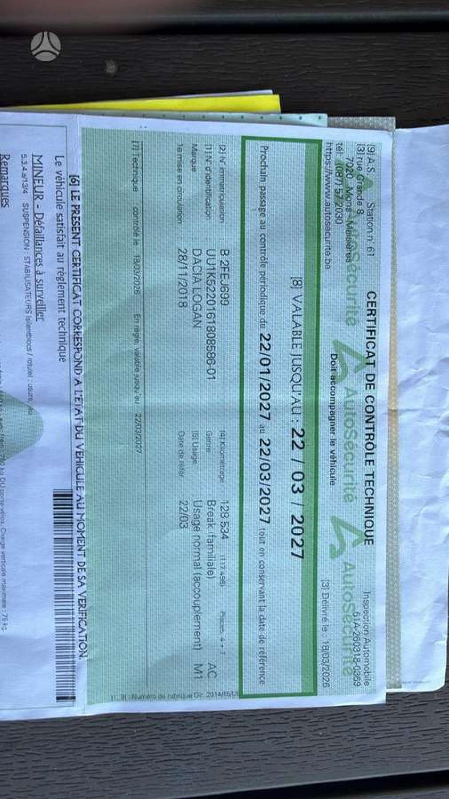 Blue Dacia Logan 2018 in Siauliai, with an engine capacity of 0.90 L and mileage of 134 thousand km for 3850 €, photo 17 on AUTOMOTO.COM.LV
