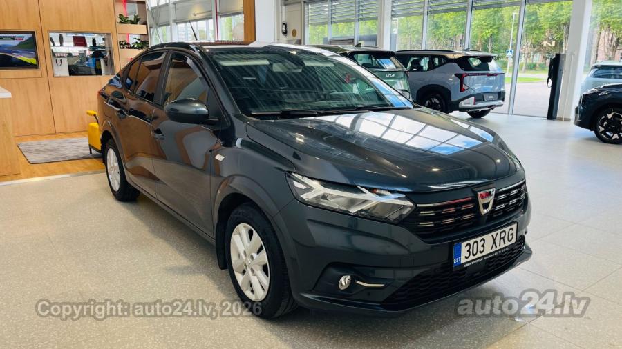 Grey Dacia Logan 2021 in Narva, with an engine capacity of 1.00 L and mileage of 38 thousand km for 10990 €, photo 3 on AUTOMOTO.COM.LV