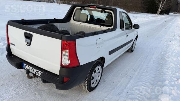 White Dacia logan-pick-up 2013 in Riga, with an engine capacity of 1.60 L and mileage of 84 thousand km for 6500 €, photo 4 on AUTOMOTO.COM.LV