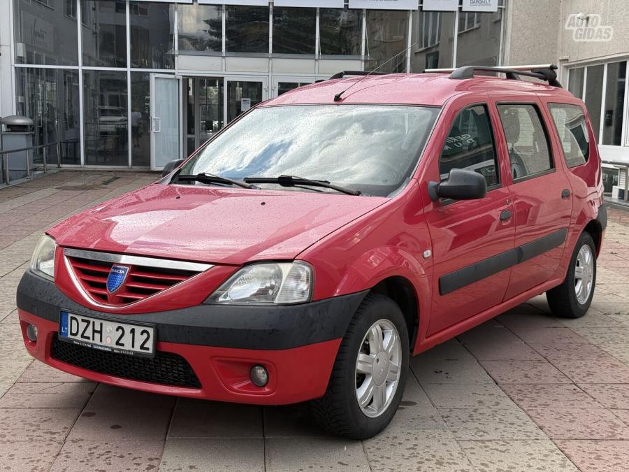 Sarkans Dacia Logan 2008 Viļņa, ar dzinēja tilpumu 1.50 L un nobraukumu 135 tūkst. km par 1160 €, foto 1 vietnē AUTOMOTO.COM.LV
