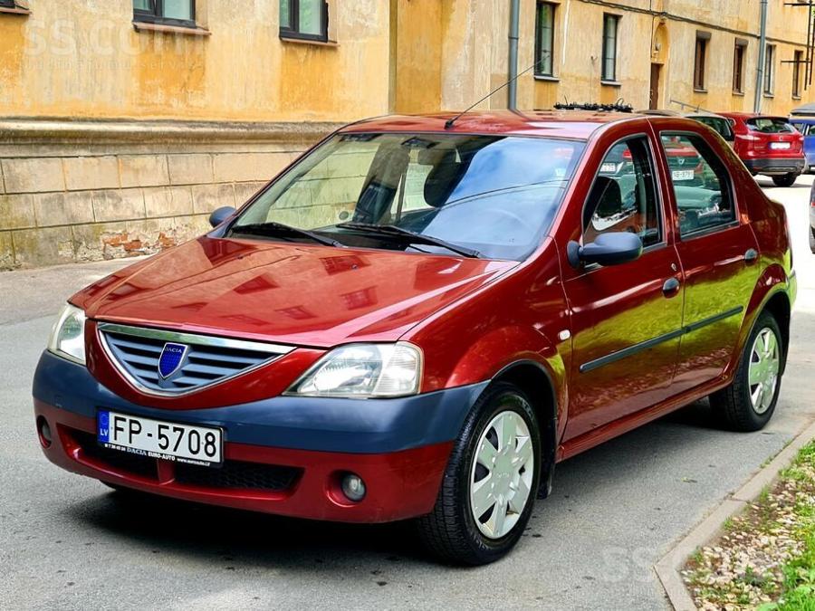 Sarkans Dacia Logan 2006 Rīga, ar dzinēja tilpumu 1.60 L un nobraukumu 95 tūkst. km par 1700 €, foto 1 vietnē AUTOMOTO.COM.LV