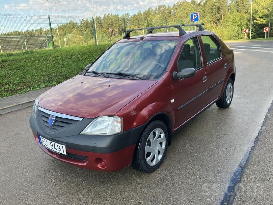 Red Dacia Logan 2006 in Jelgava, with an engine capacity of 1.40 L and mileage of 185 thousand km for 995 €, photo 3 on AUTOMOTO.COM.LV