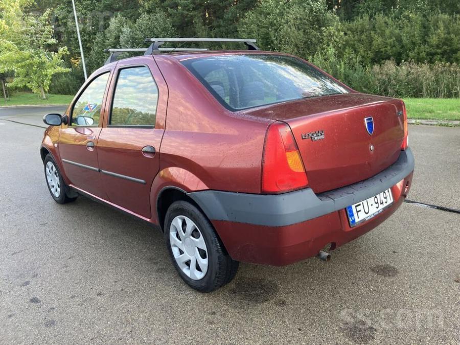 Red Dacia Logan 2006 in Jelgava, with an engine capacity of 1.40 L and mileage of 185 thousand km for 995 €, photo 5 on AUTOMOTO.COM.LV