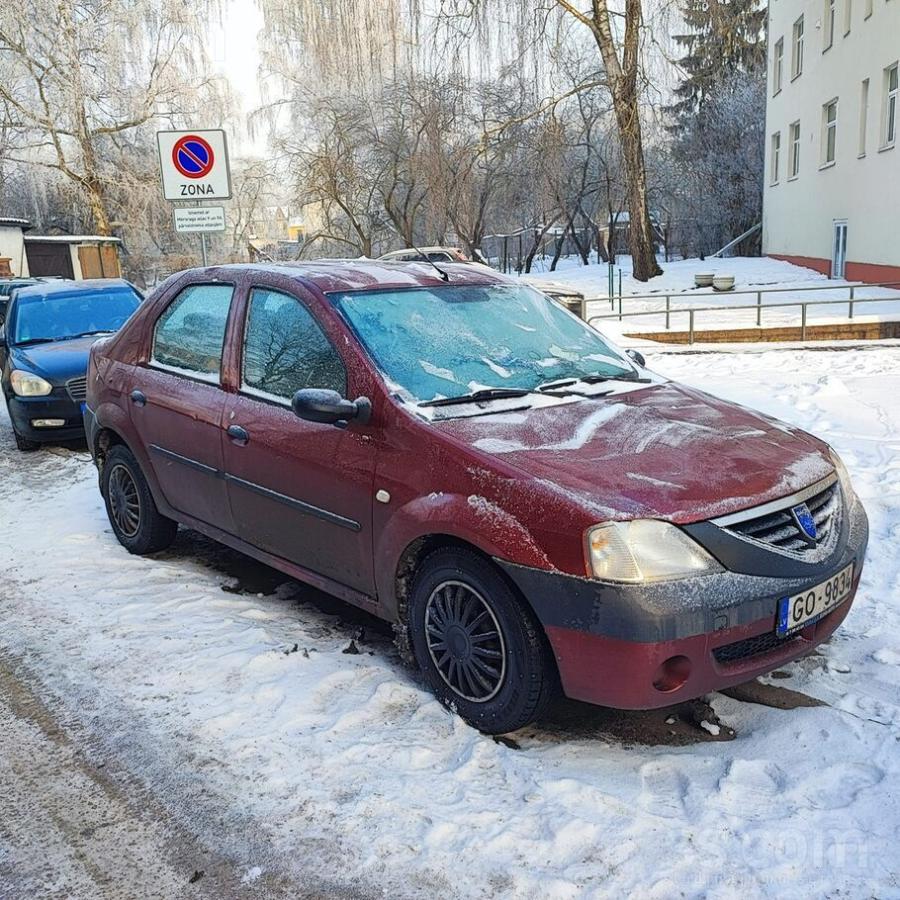 Red Dacia Logan 2007 in Riga, with an engine capacity of 1.50 L and mileage of 214 thousand km for 745 €, photo 1 on AUTOMOTO.COM.LV
