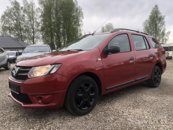 Red Dacia Logan 2014 in Valmiera, with an engine capacity of 1.20 L and mileage of 109 thousand km for 3890 €, photo 1 on AUTOMOTO.COM.LV