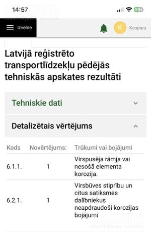 Dacia Logan 2008 in Riga, with an engine capacity of 1.60 L and mileage of 148 thousand km for 950 €, photo 10 on AUTOMOTO.COM.LV