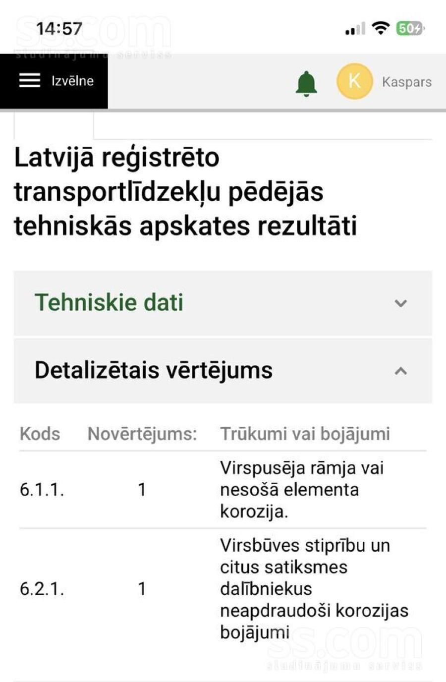 Dacia Logan 2008 in Riga, with an engine capacity of 1.60 L and mileage of 148 thousand km for 950 €, photo 10 on AUTOMOTO.COM.LV