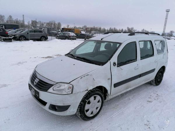 White Dacia Logan 2011 in Marijampole, with an engine capacity of 1.60 L and mileage of 117 thousand km for 1450 €, photo 2 on AUTOMOTO.COM.LV