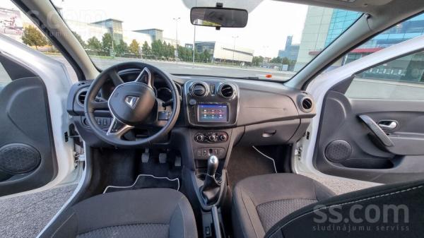 Белый Дачия Логан 2018 в Рига, объемом двигателя 1.50 л и пробегом 67 тыс. км за 6490 €, фото 7 на AUTOMOTO.COM.LV