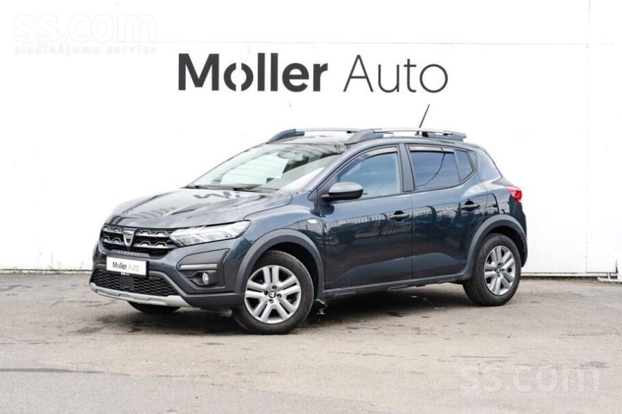 Black Dacia Sandero 2021 in Riga, with an engine capacity of 1.00 L and mileage of 56 thousand km for 12650 €, photo 1 on AUTOMOTO.COM.LV