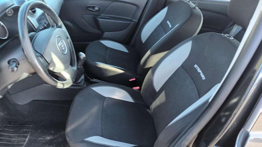 Black Dacia Sandero 2013 in Marijampole, with an engine capacity of 1.46 L and mileage of 270 thousand km for 2900 €, photo 13 on AUTOMOTO.COM.LV