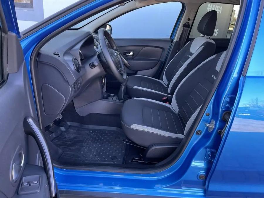 Blue Dacia Sandero 2019 in Talsi, with an engine capacity of 0.90 L and mileage of 127 thousand km for 5800 €, photo 21 on AUTOMOTO.COM.LV