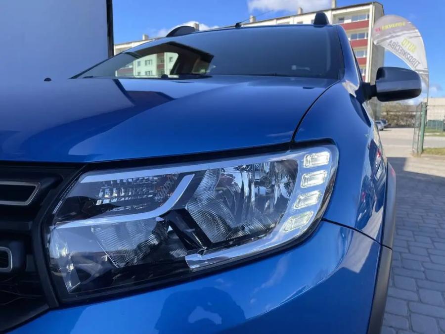 Blue Dacia Sandero 2019 in Talsi, with an engine capacity of 0.90 L and mileage of 127 thousand km for 5800 €, photo 25 on AUTOMOTO.COM.LV