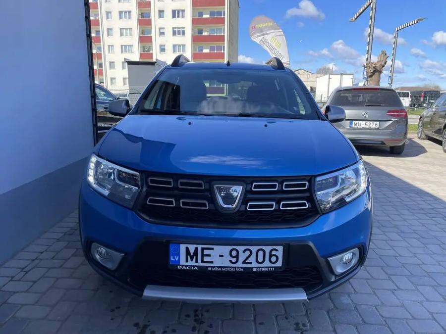 Blue Dacia Sandero 2019 in Talsi, with an engine capacity of 0.90 L and mileage of 127 thousand km for 5800 €, photo 29 on AUTOMOTO.COM.LV