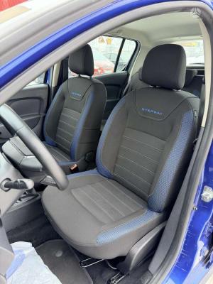 Blue Dacia Sandero 2020 in Taurage, with an engine capacity of 1.46 L and mileage of 120 thousand km for 6999 €, photo 25 on AUTOMOTO.COM.LV