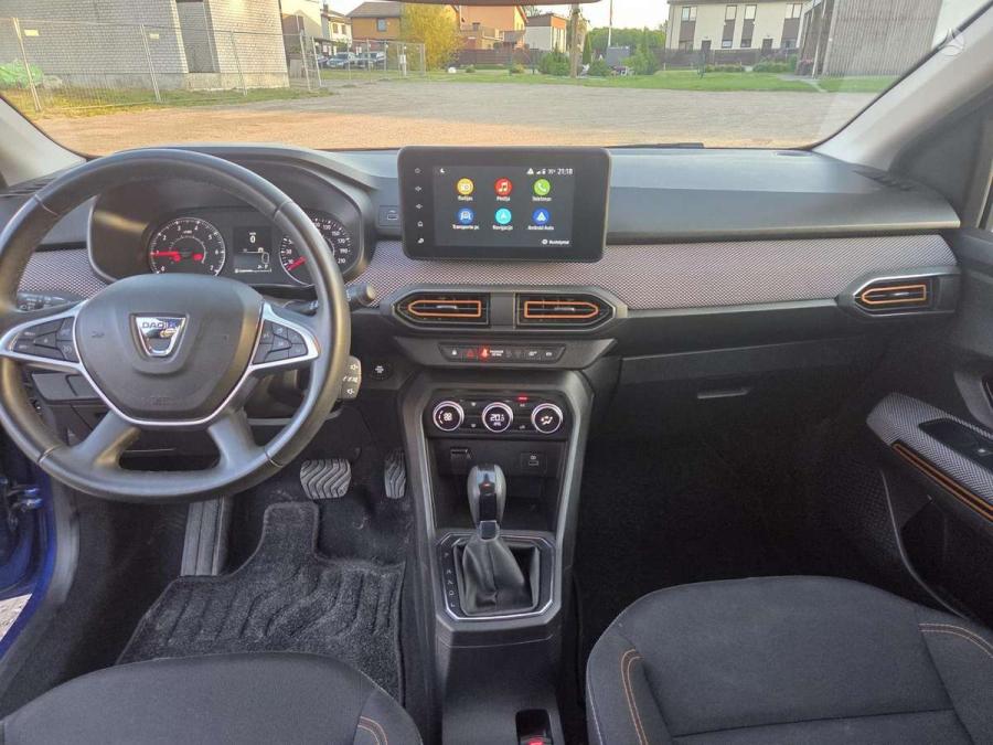 Zils Dacia Sandero 2022 Kauņa, ar dzinēja tilpumu 1.00 L un nobraukumu 73 tūkst. km par 10900 €, foto 12 vietnē AUTOMOTO.COM.LV