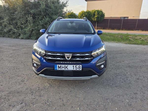 Blue Dacia Sandero 2022 in Kaunas, with an engine capacity of 1.00 L and mileage of 73 thousand km for 10900 €, photo 5 on AUTOMOTO.COM.LV