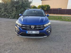 Blue Dacia Sandero 2022 in Kaunas, with an engine capacity of 1.00 L and mileage of 73 thousand km for 10900 €, photo 6 on AUTOMOTO.COM.LV