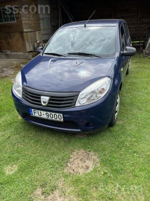 Blue Dacia Sandero 2008 in Kraslava, with an engine capacity of 1.40 L and mileage of 191 thousand km for 1450 €, photo  on AUTOMOTO.COM.LV