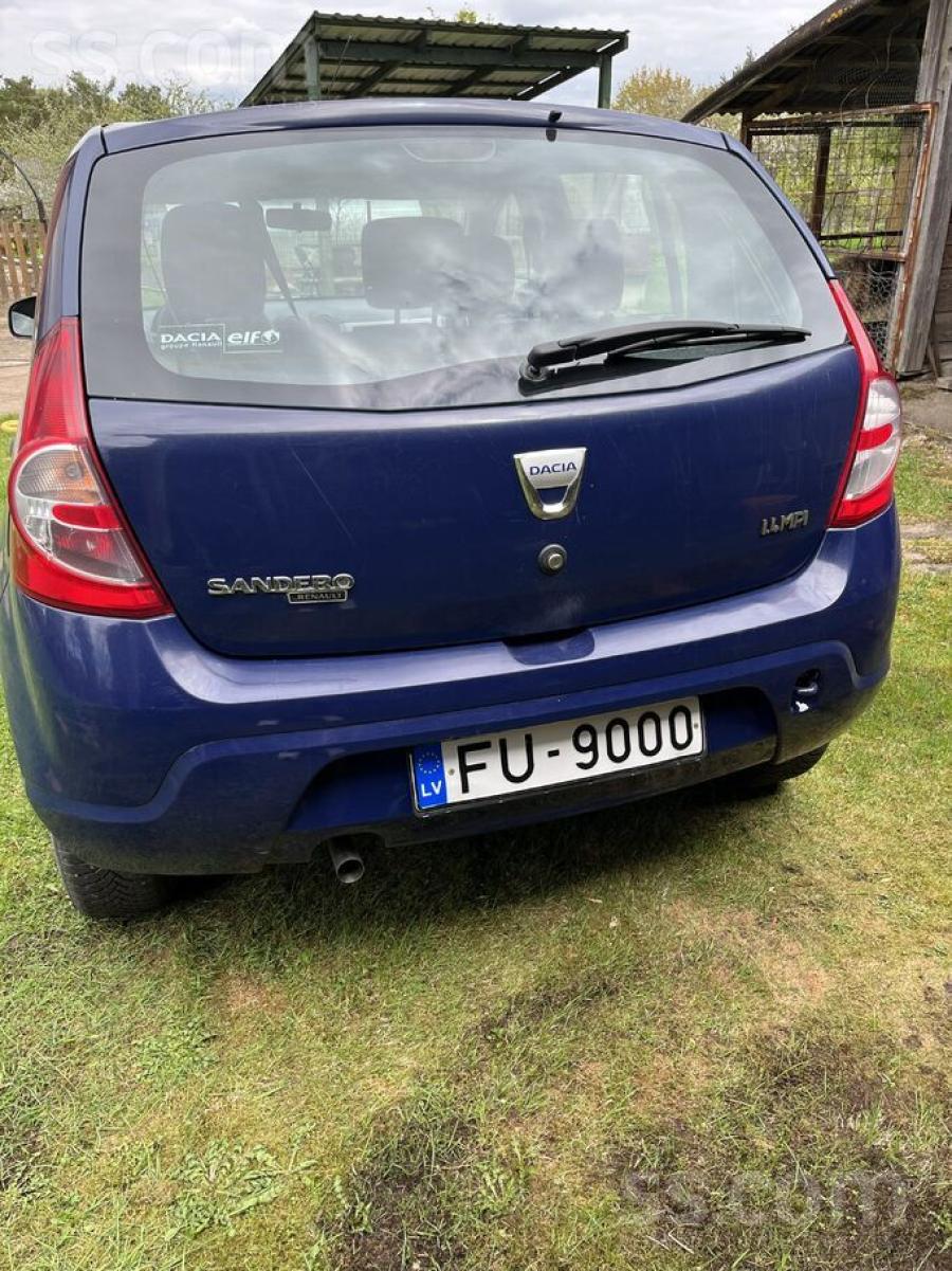 Zils Dacia Sandero 2008 Krāslava, ar dzinēja tilpumu 1.40 L un nobraukumu 191 tūkst. km par 1450 €, foto 8 vietnē AUTOMOTO.COM.LV