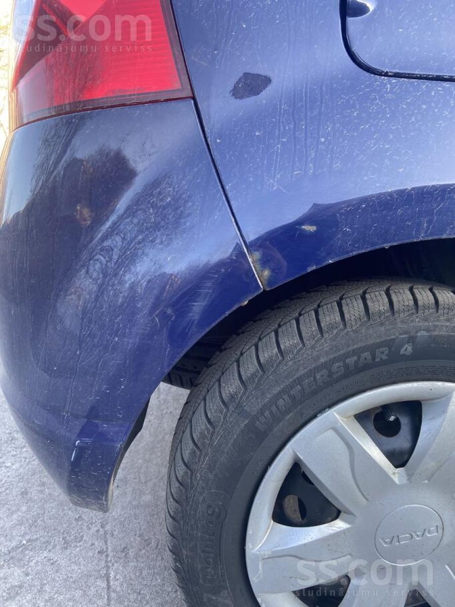 Blue Dacia Sandero 2008 in Riga, with an engine capacity of 1.40 L and mileage of 89 thousand km for 2100 €, photo 8 on AUTOMOTO.COM.LV