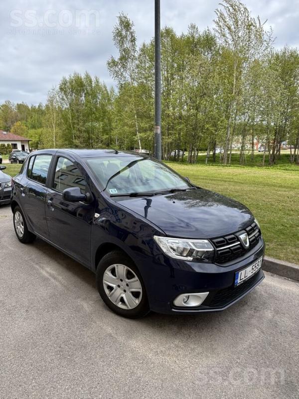 Blue Dacia Sandero 2018 in Riga, with an engine capacity of 1.50 L and mileage of 200 thousand km for 4500 €, photo 1 on AUTOMOTO.COM.LV