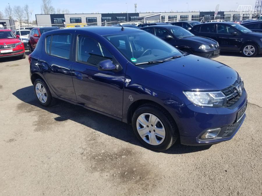 Blue Dacia Sandero 2019 in Kaunas, with an engine capacity of 0.90 L and mileage of 161 thousand km for 3650 €, photo 6 on AUTOMOTO.COM.LV