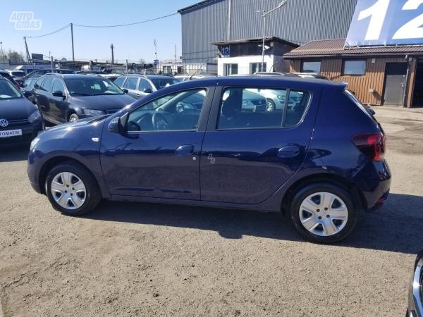 Blue Dacia Sandero 2019 in Kaunas, with an engine capacity of 0.90 L and mileage of 161 thousand km for 3650 €, photo 9 on AUTOMOTO.COM.LV
