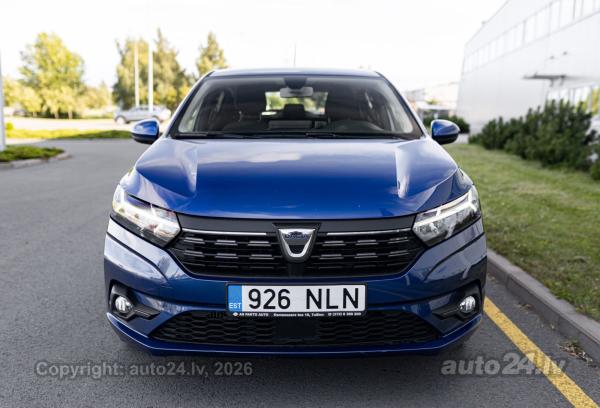 Blue Dacia Sandero 2021 in Tallinn, with an engine capacity of 1.00 L and mileage of 78 thousand km for 6990 €, photo 6 on AUTOMOTO.COM.LV