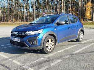 Blue Dacia Sandero 2023 in Riga, with an engine capacity of 1.00 L and mileage of 68 thousand km for 11100 €, photo  on AUTOMOTO.COM.LV