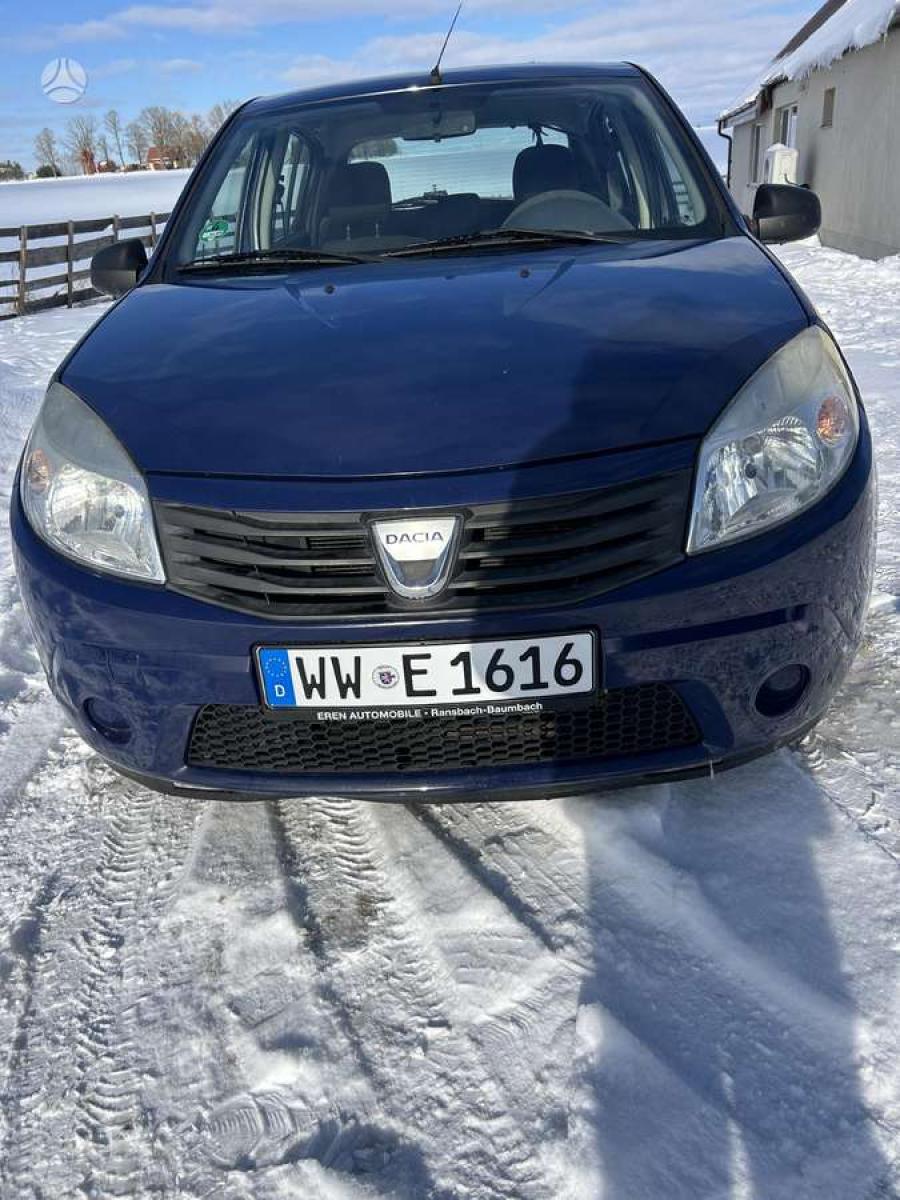 Zils Dacia Sandero 2009 Prienai, ar dzinēja tilpumu 1.40 L un nobraukumu 123 tūkst. km par 1650 €, foto 2 vietnē AUTOMOTO.COM.LV